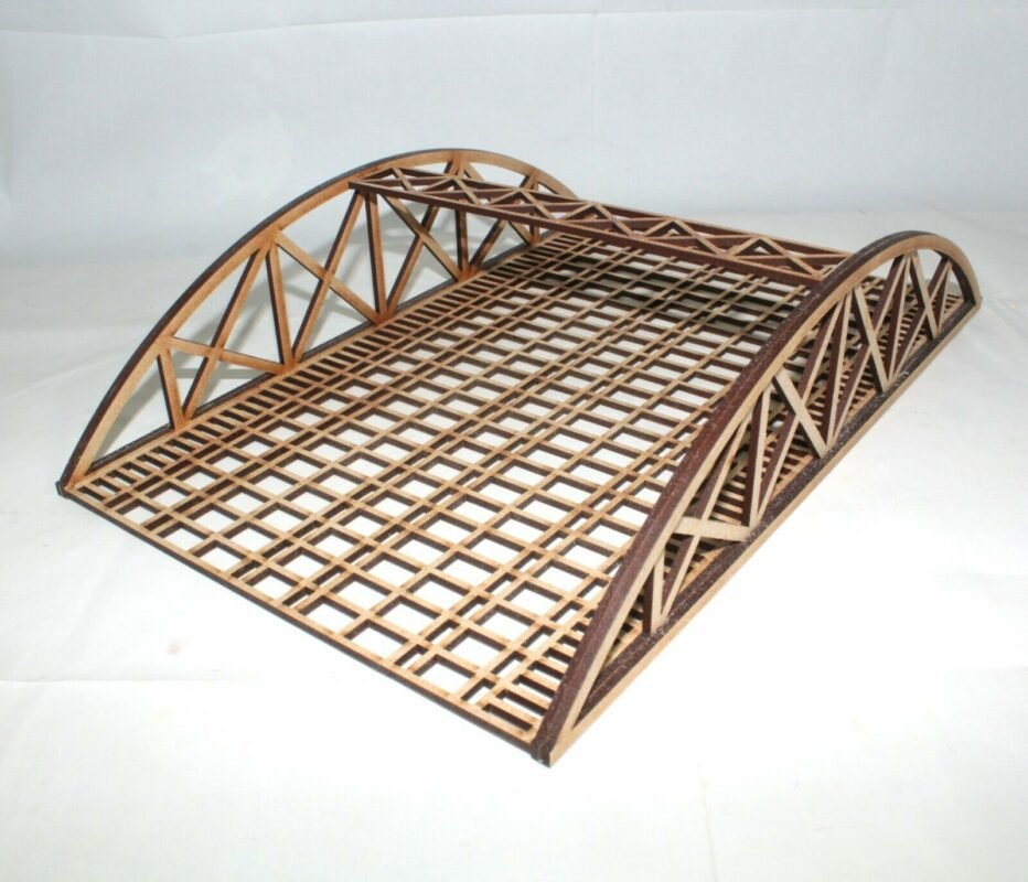 Station Platform Model Railway 00 Gauge MDF -Assembled Slopping / ramp ...