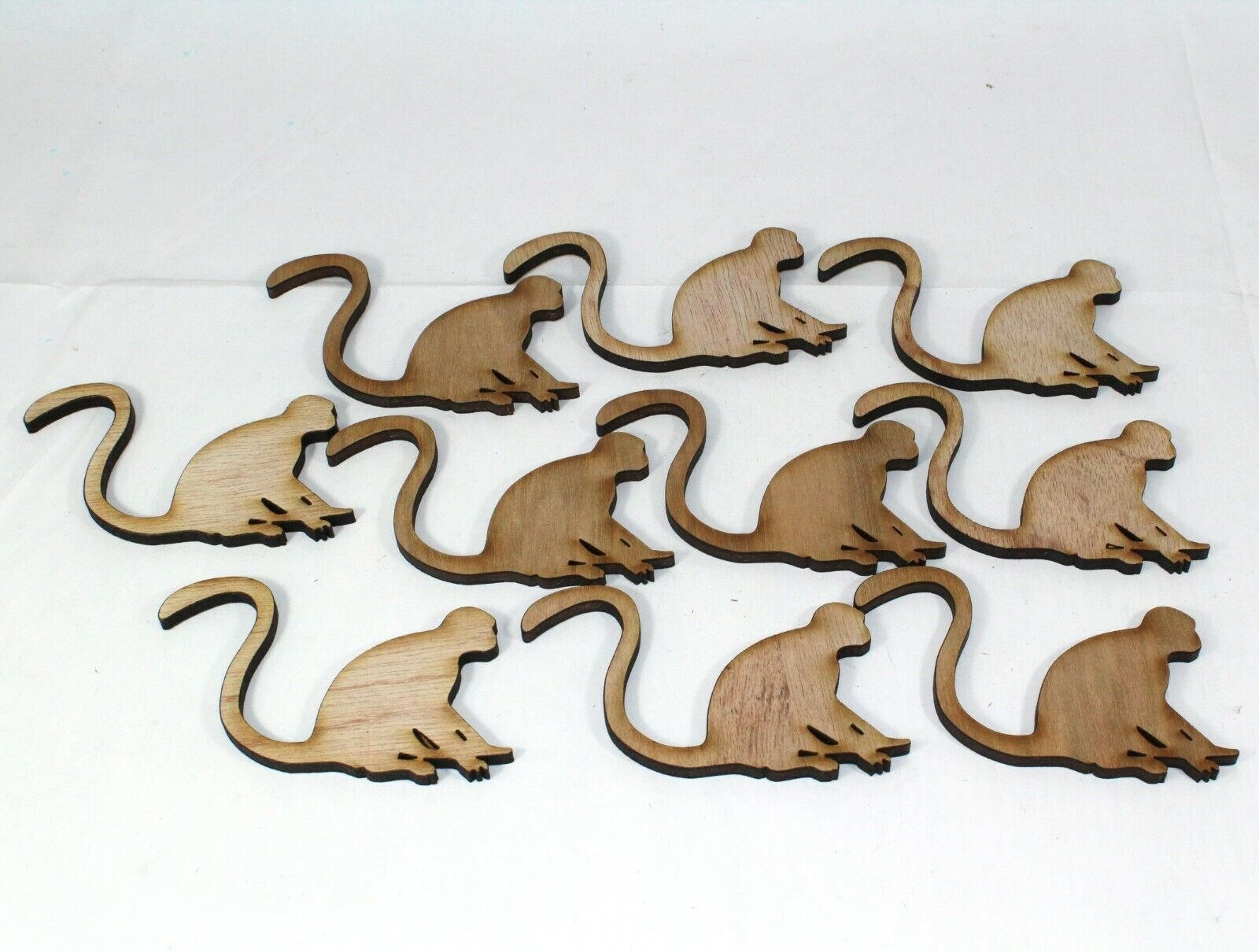 Laser cut plywood Monkey shapes 100mm made from 5mm plywood - Bee Beautiful