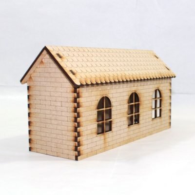 Single Track Engine shed OO Gauge Model Railway MDF Laser Cut 00 1:76 ...