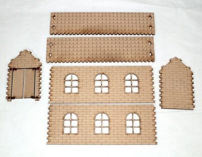 Single Track Engine shed OO Gauge Model Railway MDF Laser Cut 00 1:76 ...