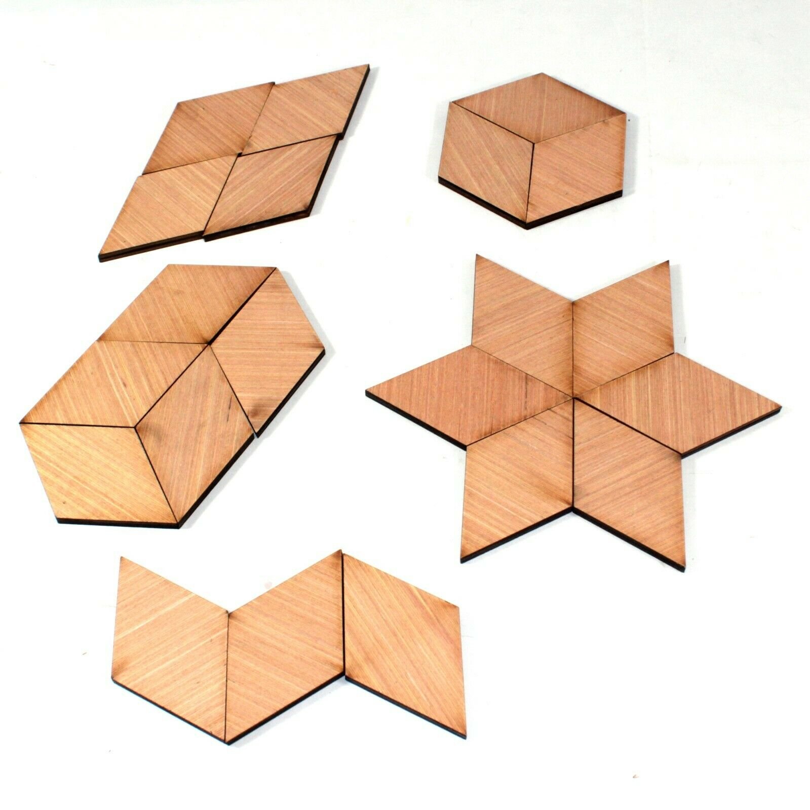 Plywood Diamond shapes laser cut 148mm x 105mm x 5mm craft 10,25 ...